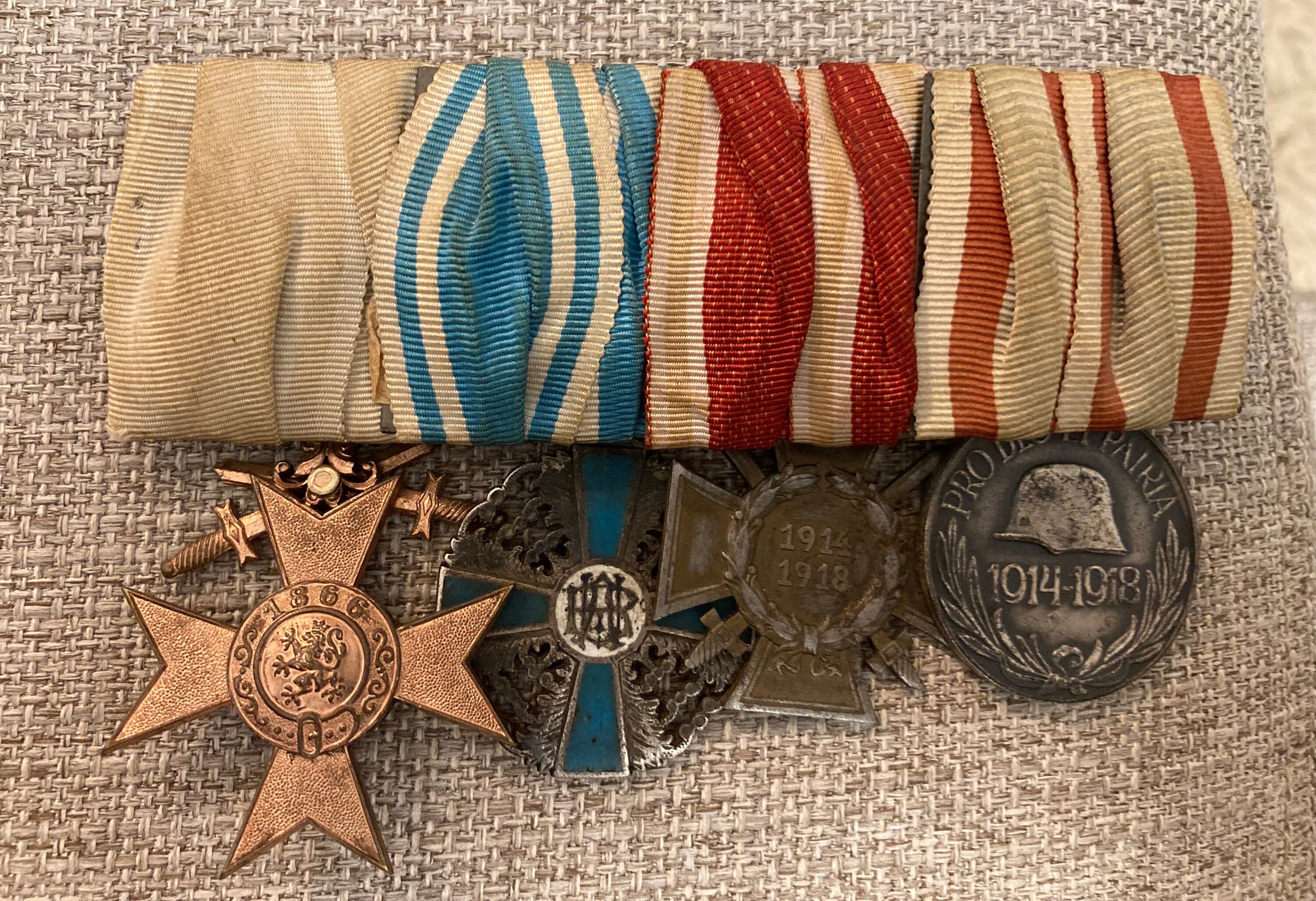German Military World War One Medals and Badges Including 4 Medal Set ...