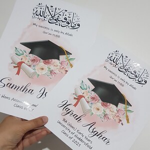 Muslim Graduation Print | Foil | Personalised | Islamic Gift ...