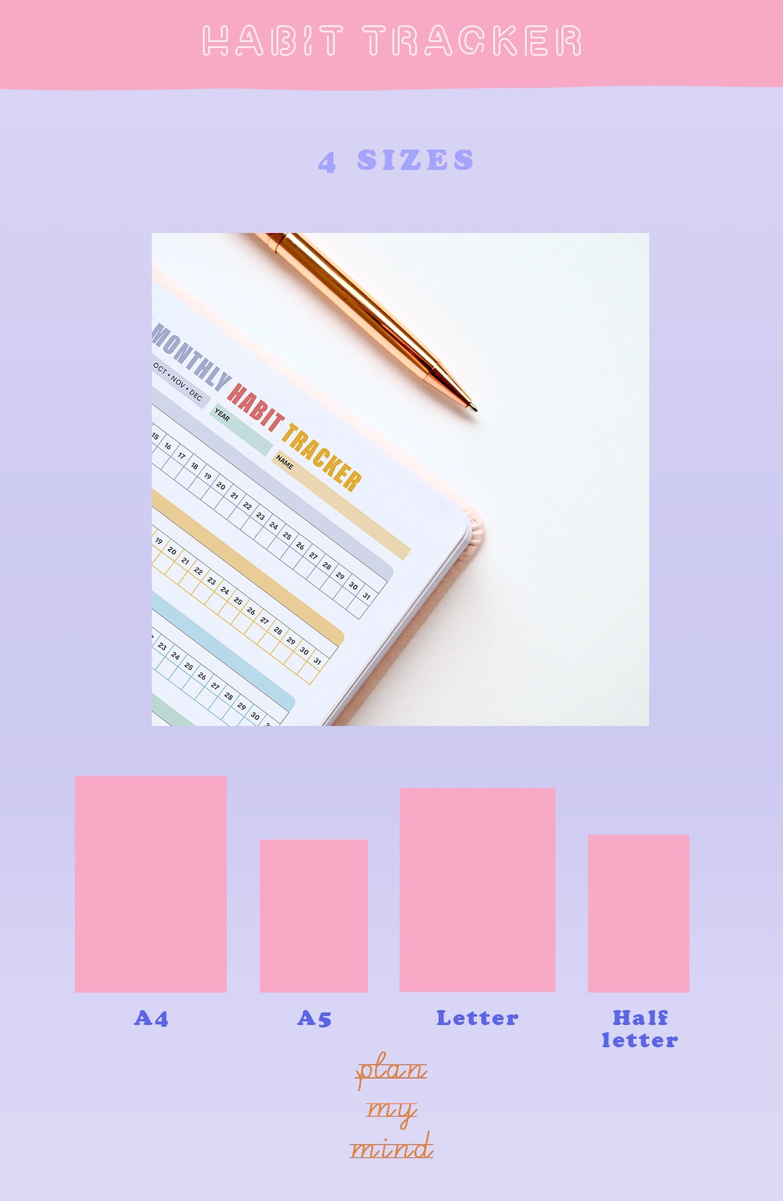 Multi Habit Tracker Printable Monthly Habit Tracker Habit - Etsy