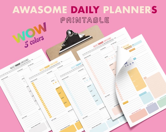Daily Planner Printable Big Pack Daily Printable Planner | Etsy Canada