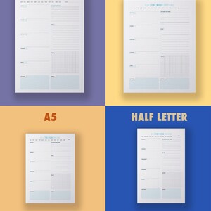 Weekly Planner Printable Blue Weekly Printable Planner - Etsy