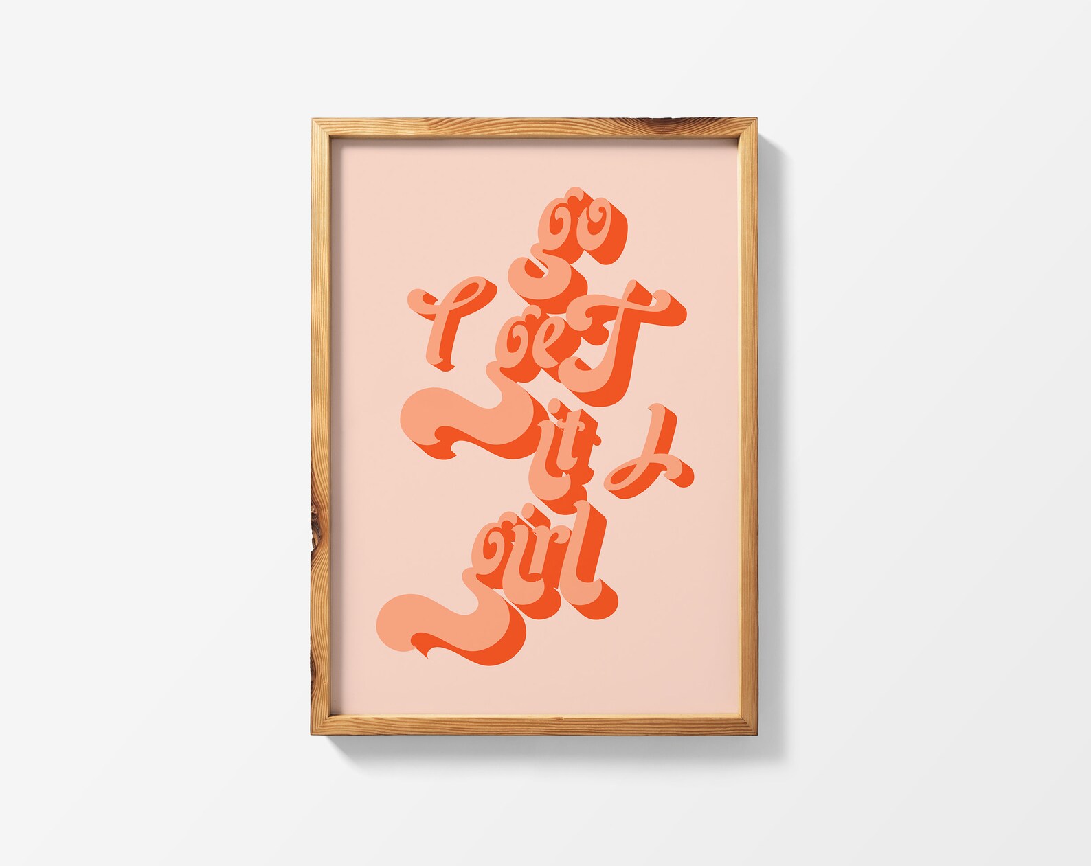 Inspirational Quote, Go Get It Girl, Motivational Poster, Poster ...