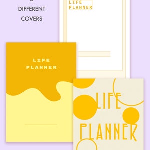 Downloadable Planner Kit Yellow, Planner Printable Template, Printable ...