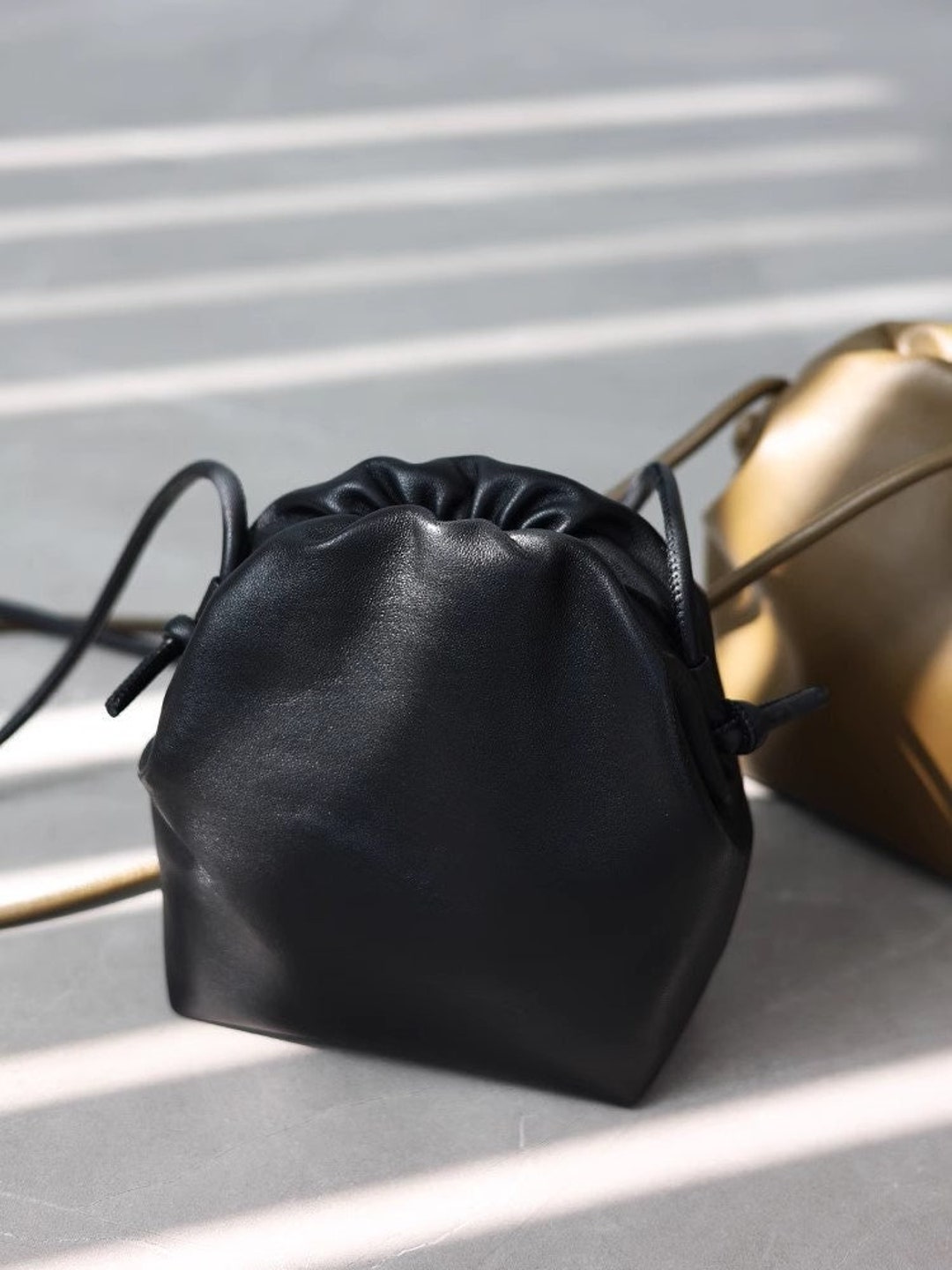 Small Leather Purse,leather Cloud Bag,genuine Leather Crossbody Bag ...