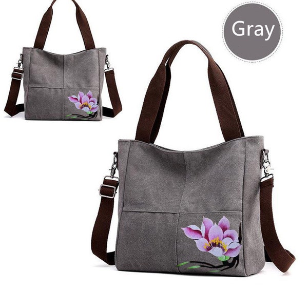 Floral Print Handbag - Etsy