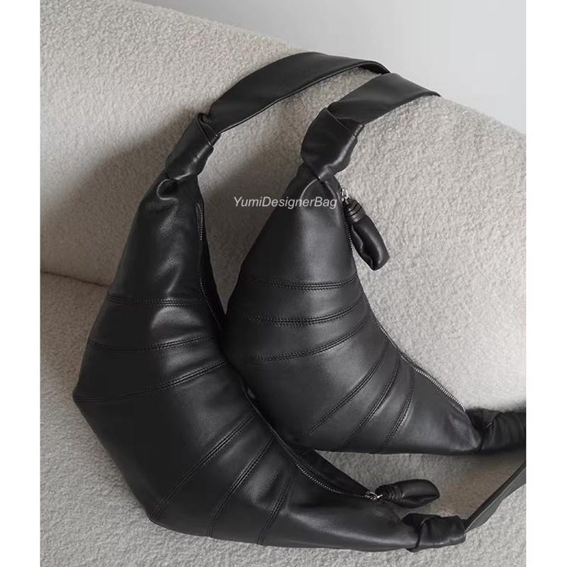 Leather Croissant Bags - Etsy