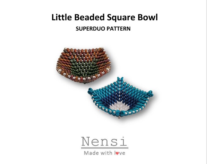 Little Beaded Bowl 3D Superduo Pattern PDF Download - Etsy
