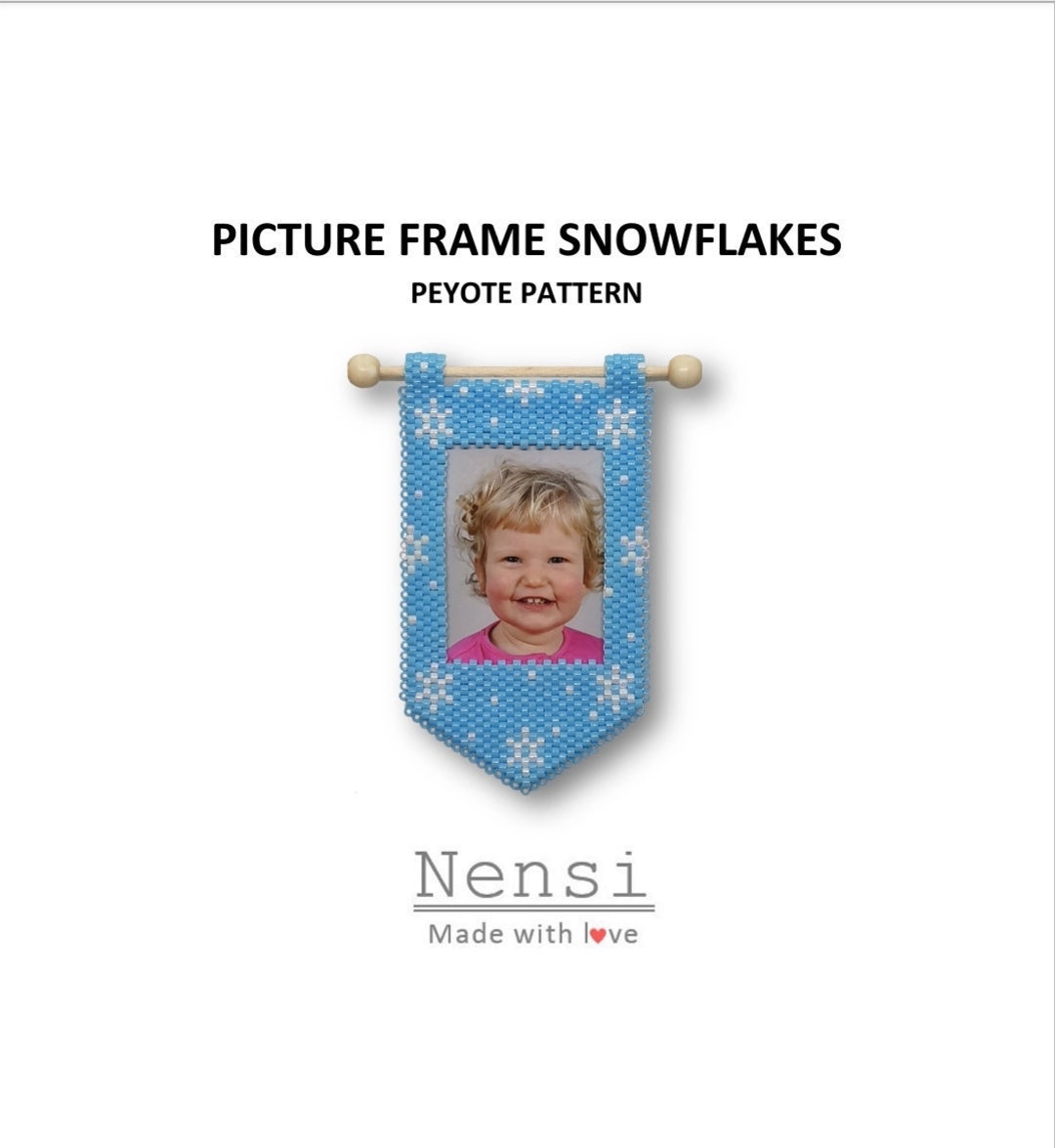 Picture Frame Snowflakes - Miyuki Delica's Pattern – Beading Pattern ...