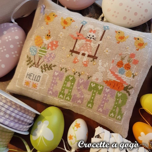 Easter Trio Cross Stitch Chart PDF Version - Etsy