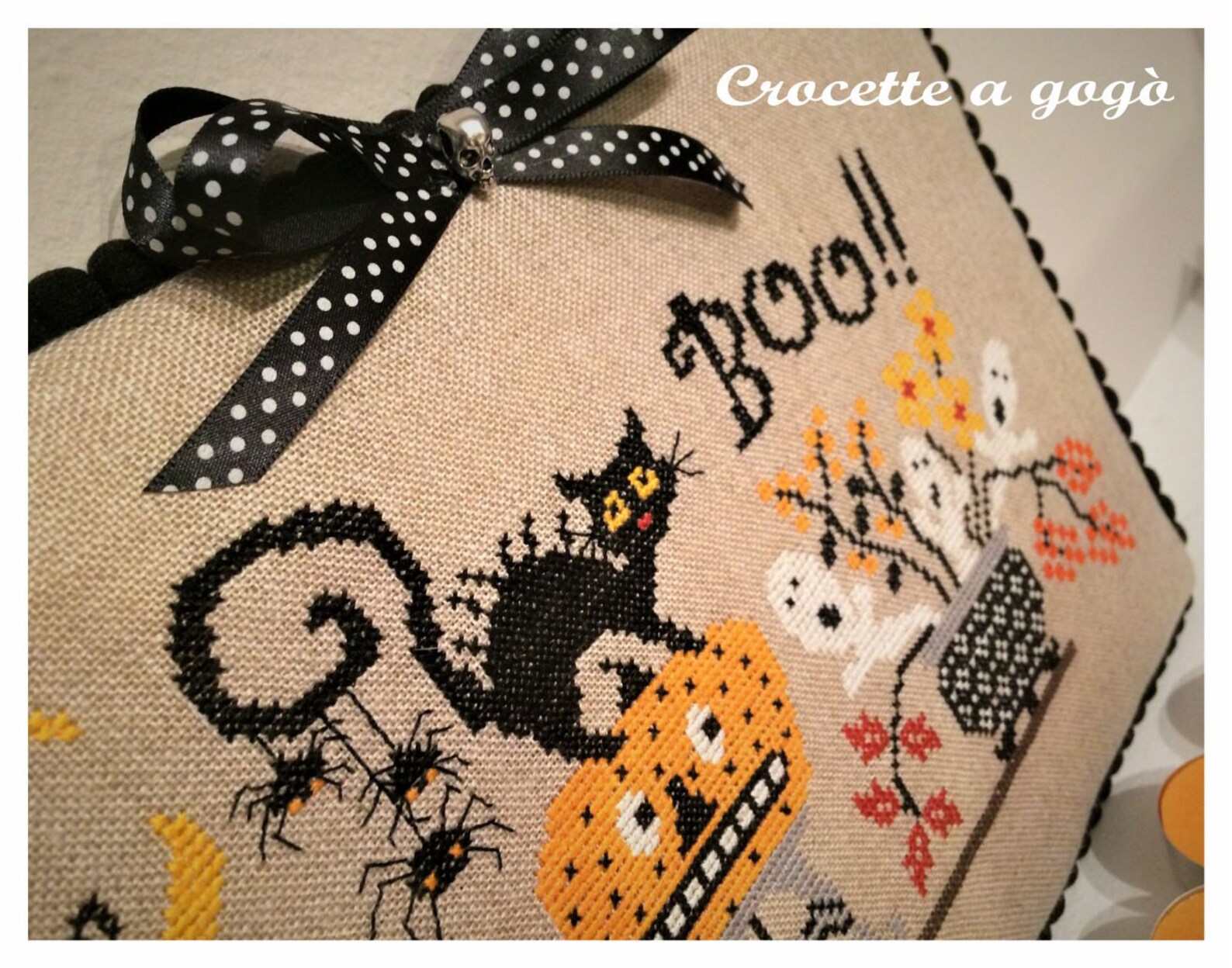 PDF FILE DIGITAL Chart-boo !!- Cross Stitch Pattern,halloween Cross ...
