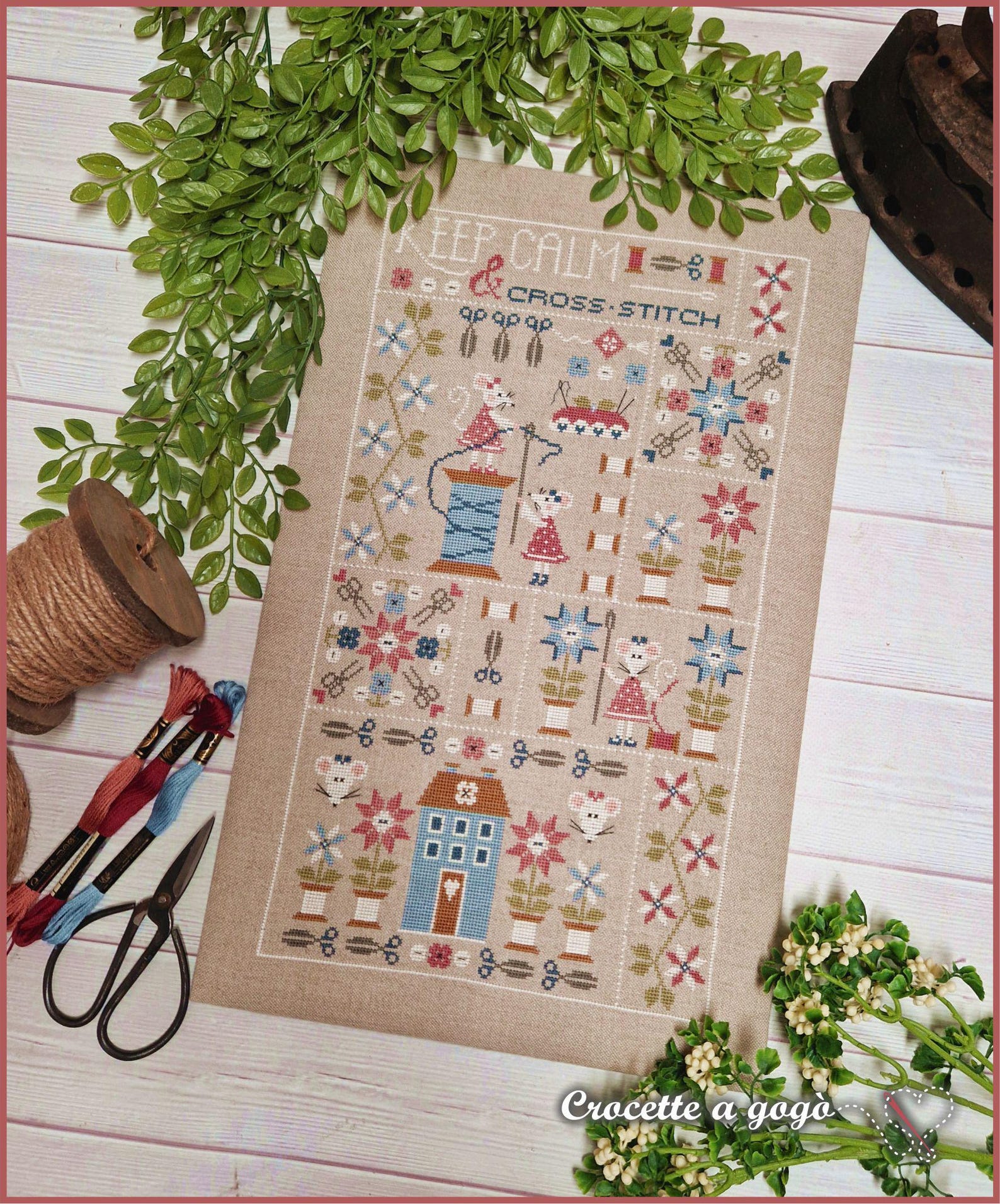 PDF FILE DIGITAL Chart-keep Calm & Cross Stich-cross Stitch Pattern ...