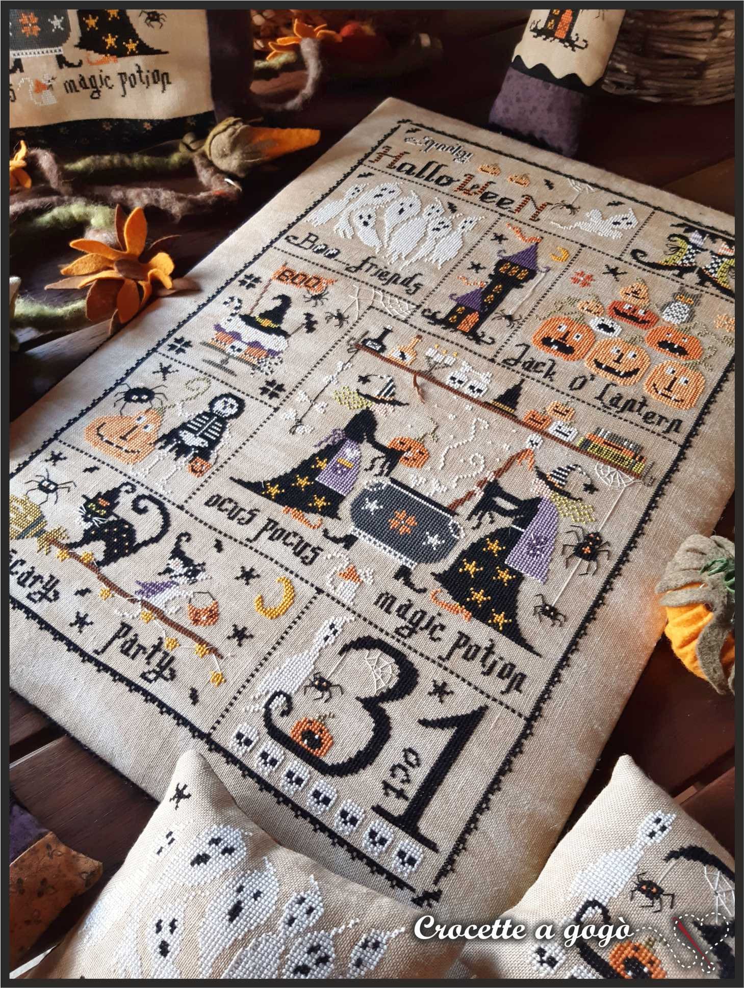 PDF DIGITAL chart FILE - En attendant Halloween - 10 modèles - point de ...
