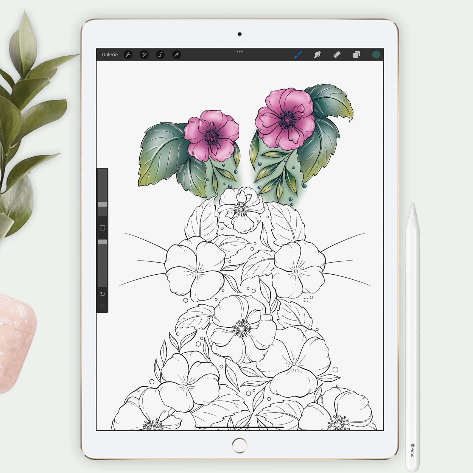 PRINTABLE and DIGITAL Coloring Pages for Adults Easter Floral - Etsy