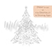 PRINTABLE & DIGITAL Adults Coloring Page, Christmas Tree Digistamp With ...