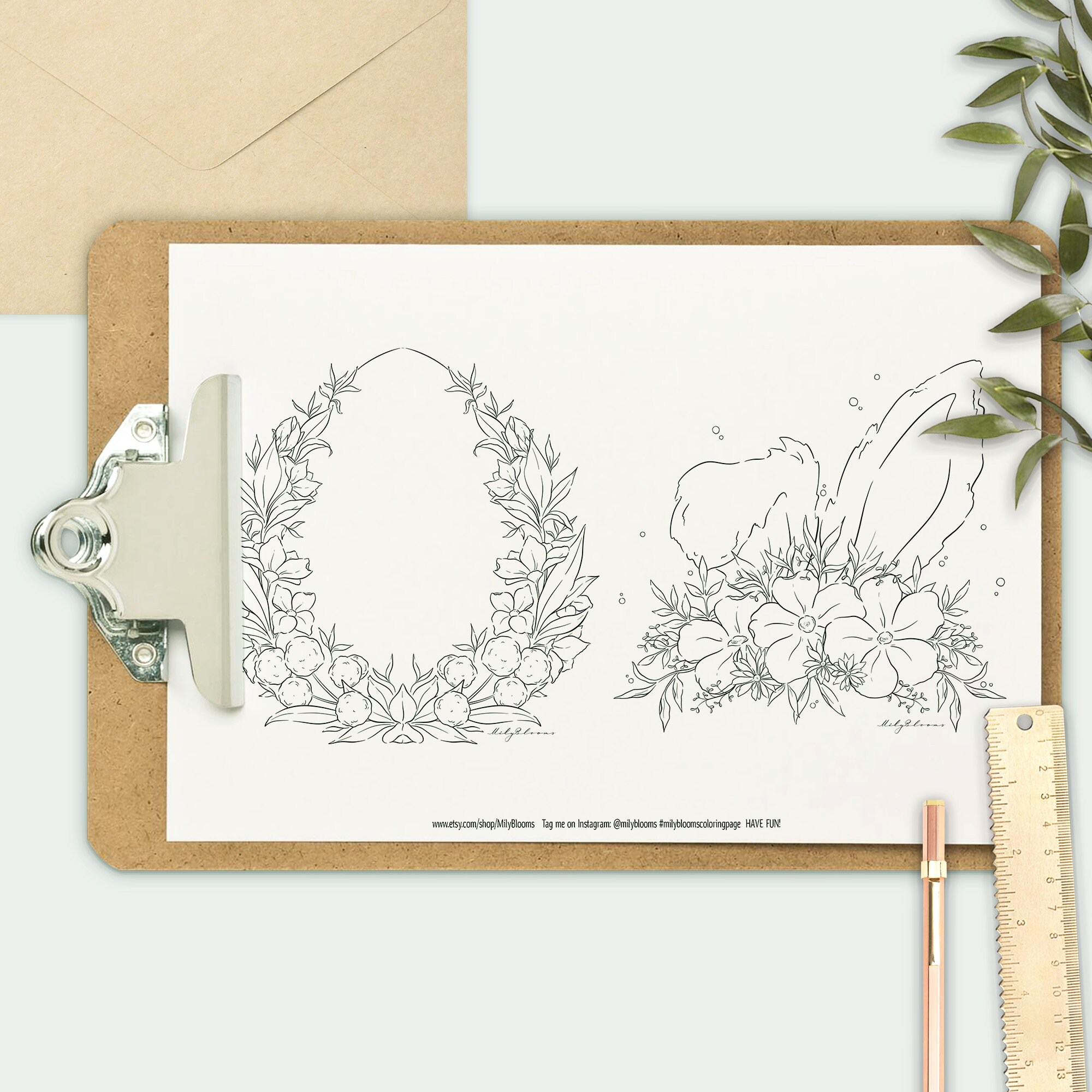 PRINTABLE and DIGITAL Easter Coloring Page Bundle for Adults - Etsy