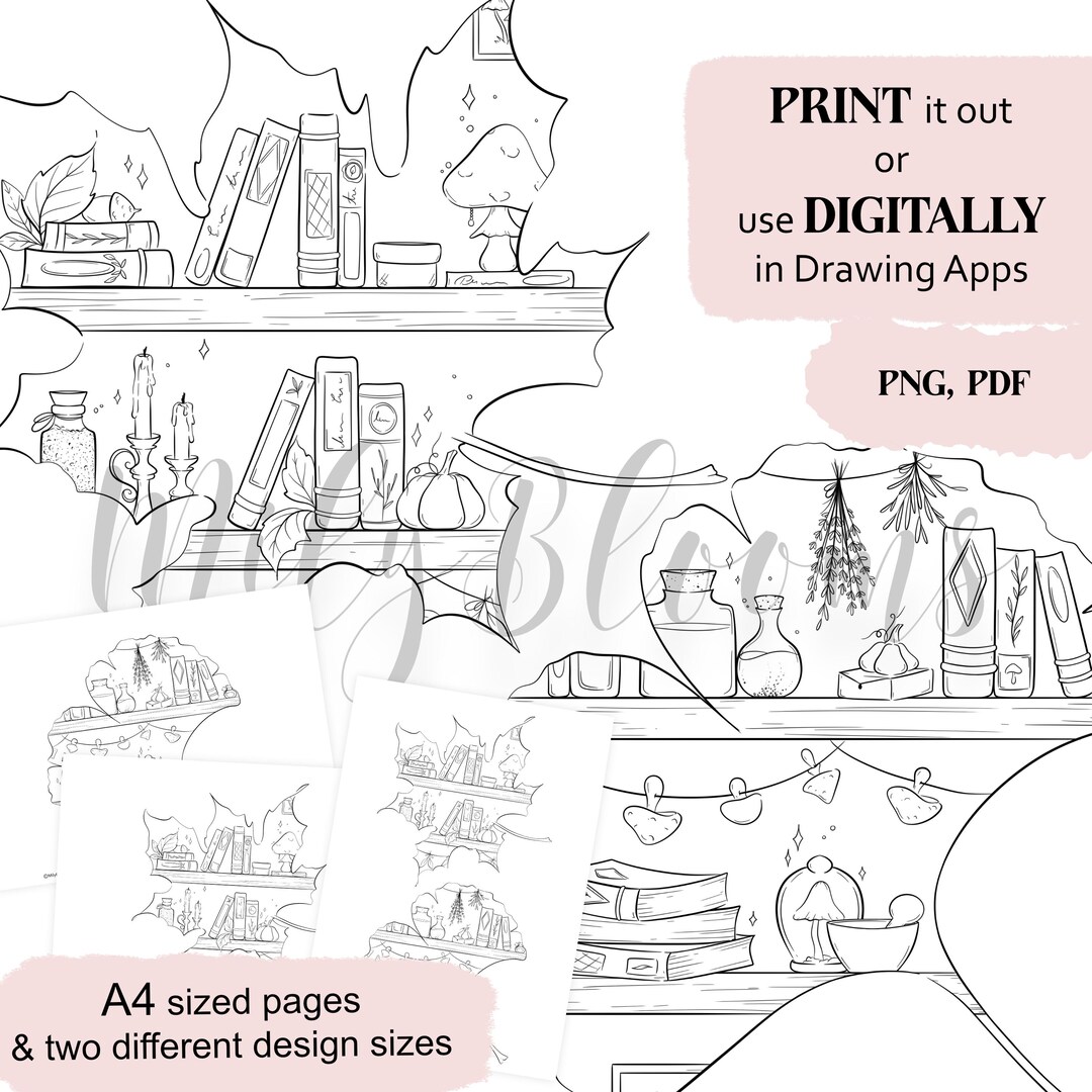 PRINTABLE and DIGITAL Coloring Pages for Adults, Autumn Leaves ...