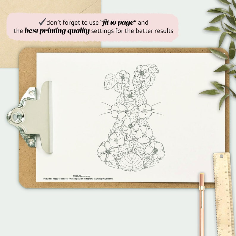 PRINTABLE and DIGITAL Coloring Pages for Adults Easter Floral - Etsy