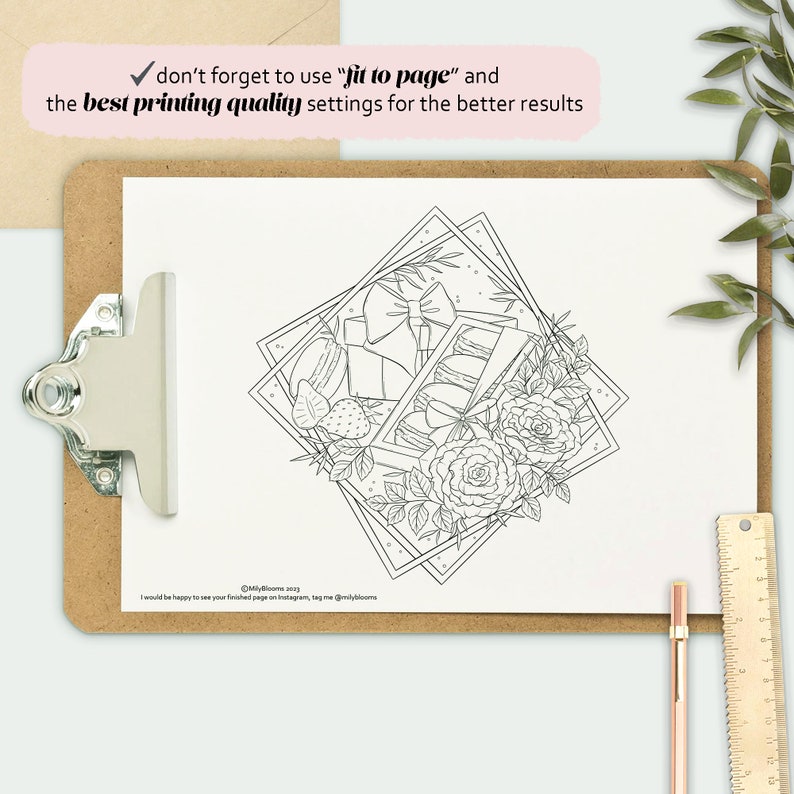 PRINTABLE and DIGITAL Coloring Pages for Adults Floral - Etsy
