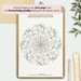 PRINTABLE and DIGITAL Mandala Coloring Page Set for Adults, Floral ...