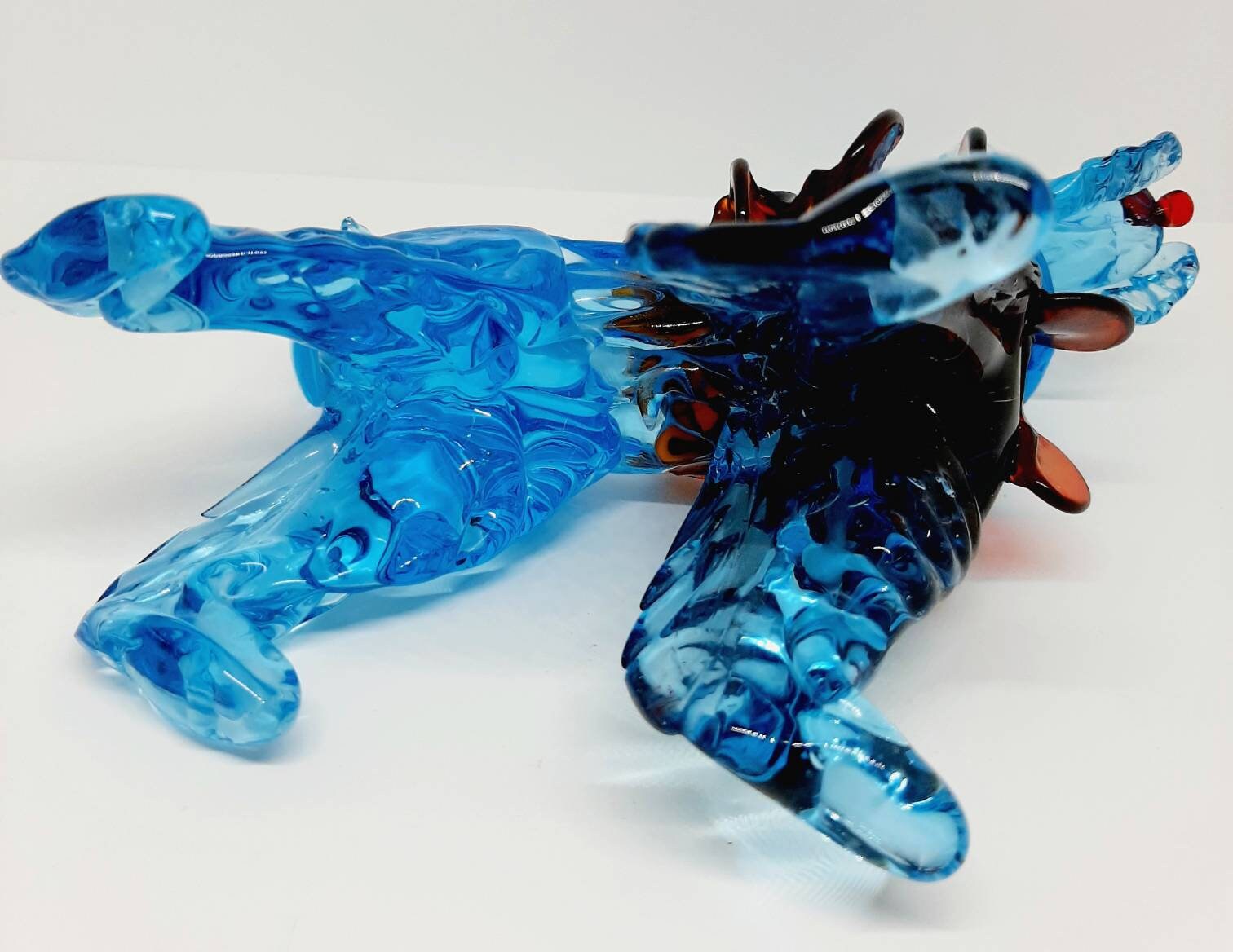 Super Cute Large Vintage Murano Clear Ice Blue Scottie Dog Figurine - Etsy