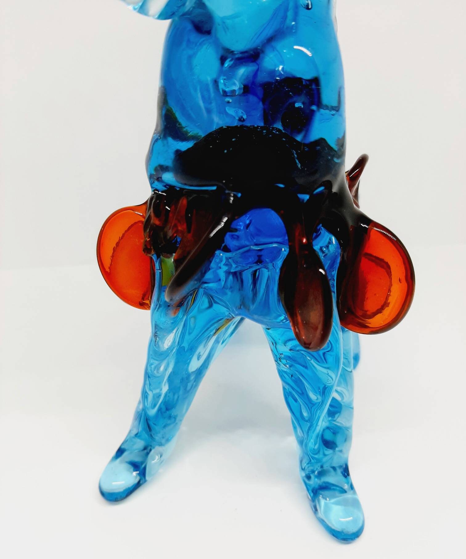 Super Cute Large Vintage Murano Clear Ice Blue Scottie Dog Figurine - Etsy