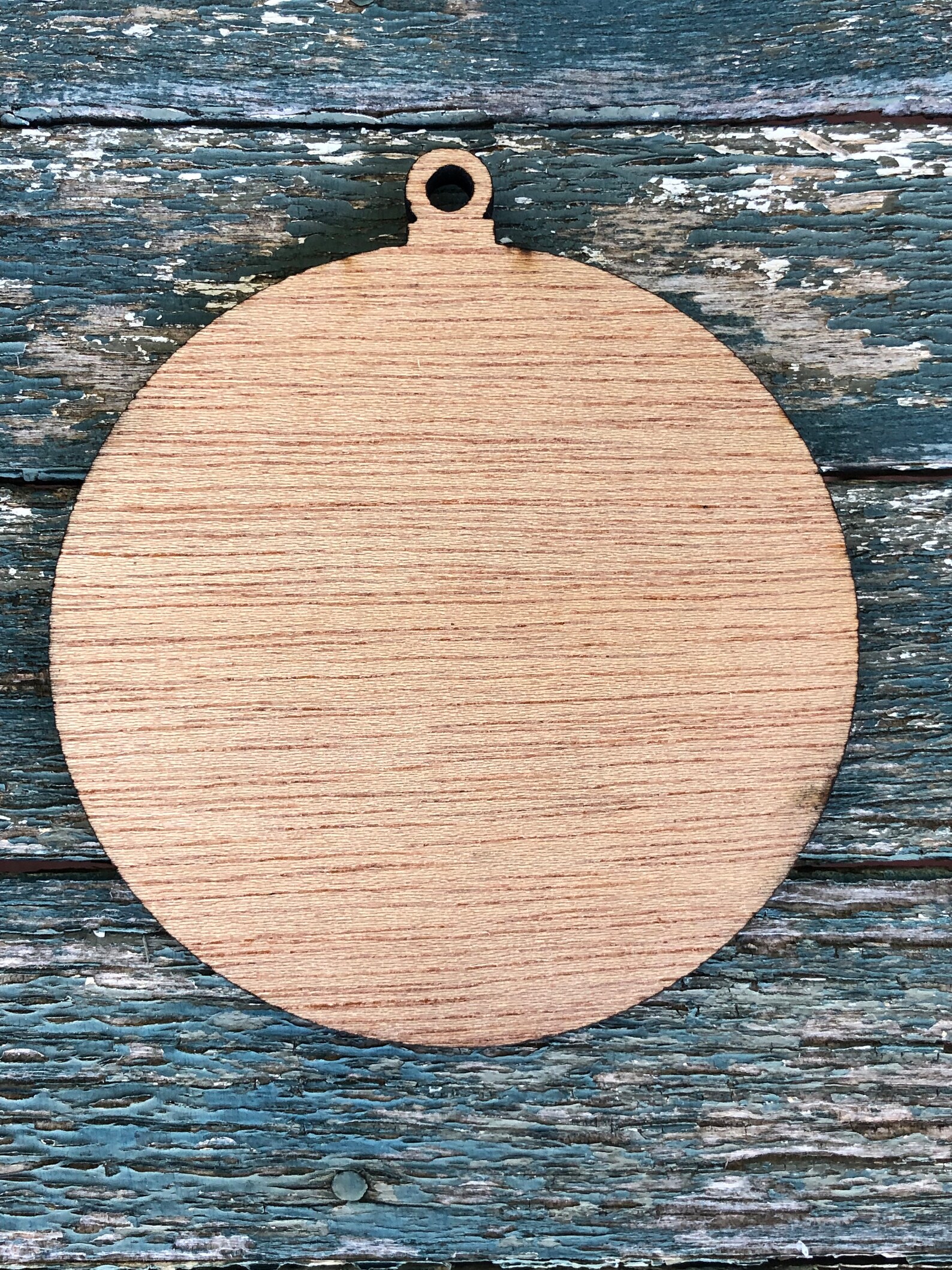 Christmas Ornament, Merry Christmas With Tree and Stars, Wooden ...