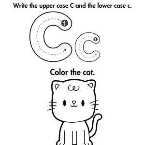 My ABC Coloring Book, Learn to Write the Letters of the Alphabet, Color ...