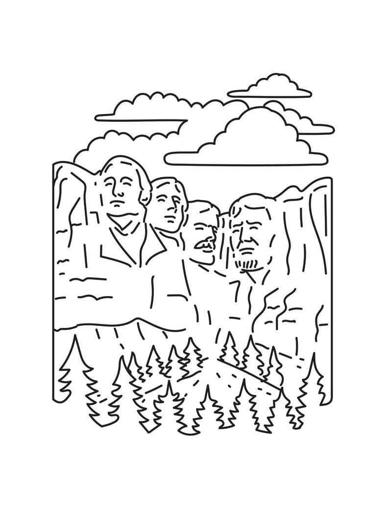 American National Monuments Coloring Book, Historical Monuments ...
