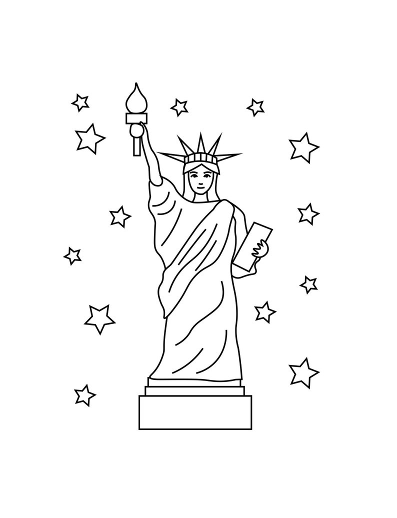 American National Monuments Coloring Book, Historical Monuments ...