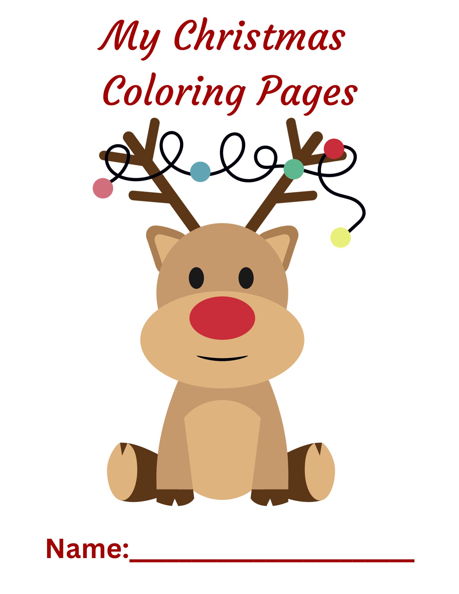 My Christmas Coloring Pages, 20 Christmas Coloring Pages for Kids ...