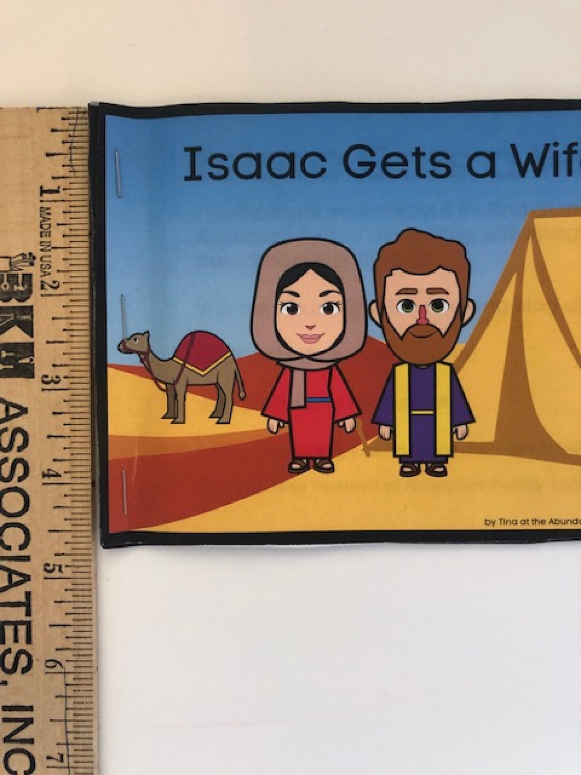 Isaac Gets a Wife Coloring Book for Young Children, Old Testament Bible ...