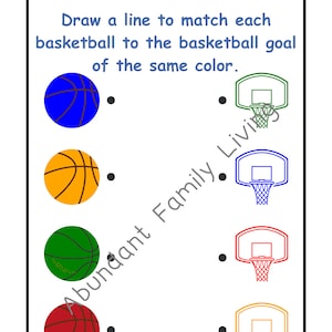Color Matching Worksheets, Early Childhood Education, Homeschool ...