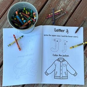 My ABC Coloring Book, Learn to Write the Letters of the Alphabet, Color ...