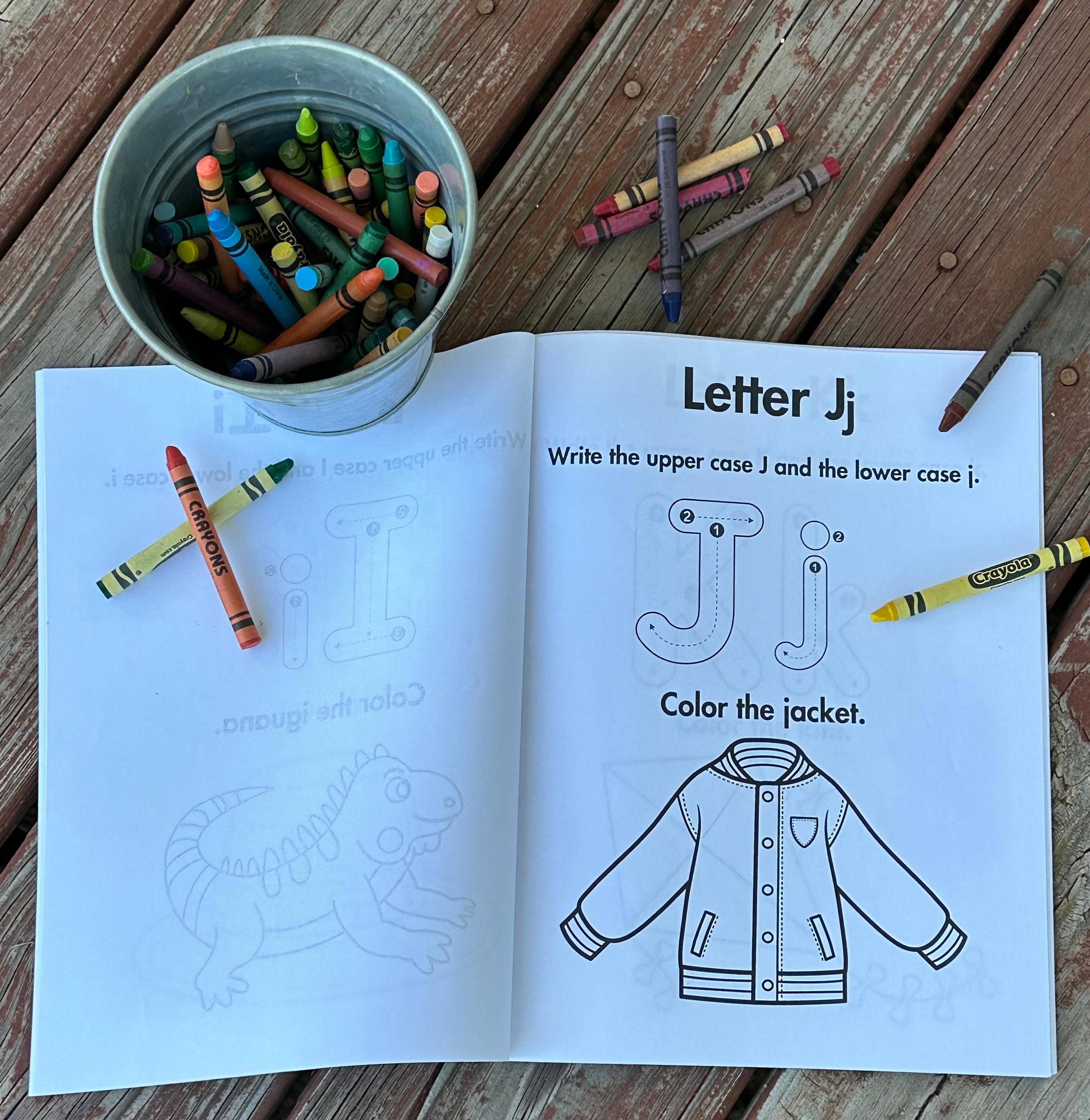 My ABC Coloring Book, Learn to Write the Letters of the Alphabet, Color ...