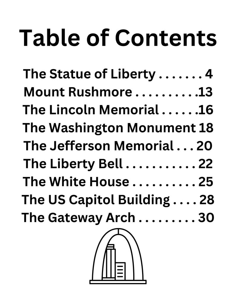 American National Monuments Coloring Book, Historical Monuments ...