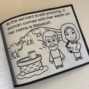 Isaac and Rebekah Bible Story Coloring Book (digital Download) - Etsy