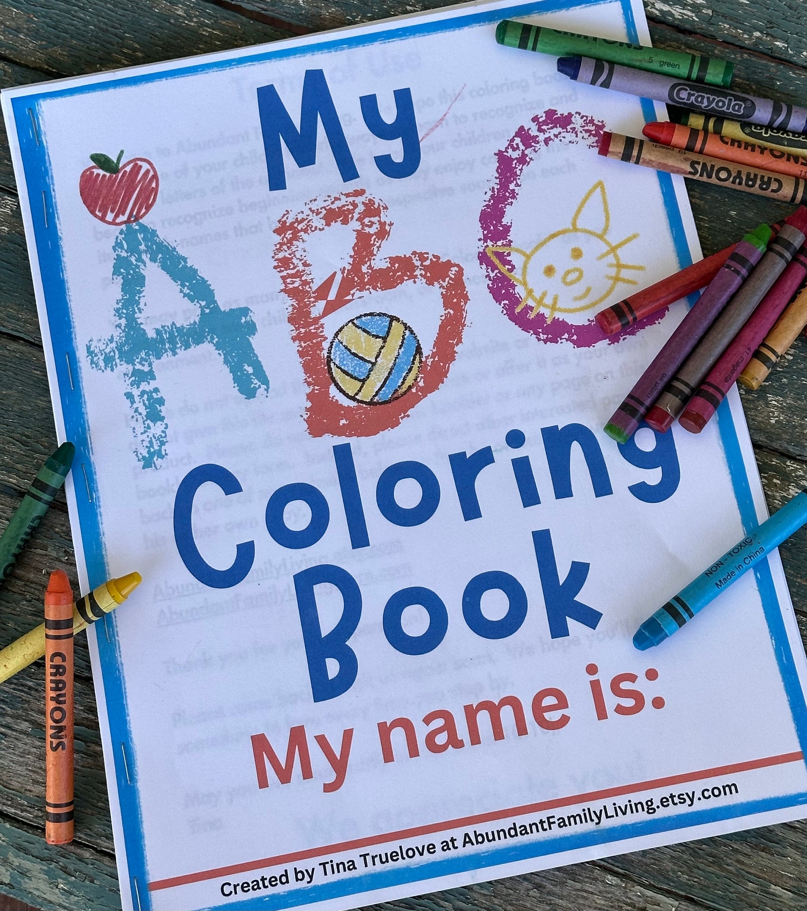 My ABC Coloring Book, Learn to Write the Letters of the Alphabet, Color ...