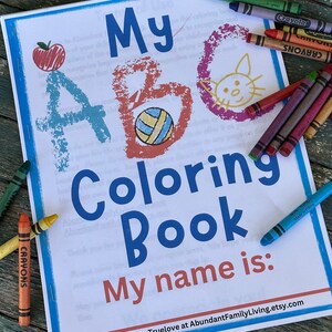My ABC Coloring Book, Learn to Write the Letters of the Alphabet, Color ...