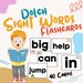 Dolch Pre K Sight Words Flashcards, Pre-kindergarten Flashcards, Early ...