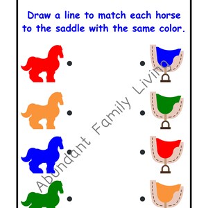 Color Matching Worksheets, Early Childhood Education, Homeschool ...