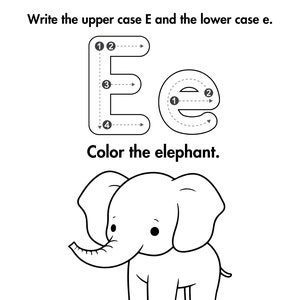 My ABC Coloring Book, Learn to Write the Letters of the Alphabet, Color ...