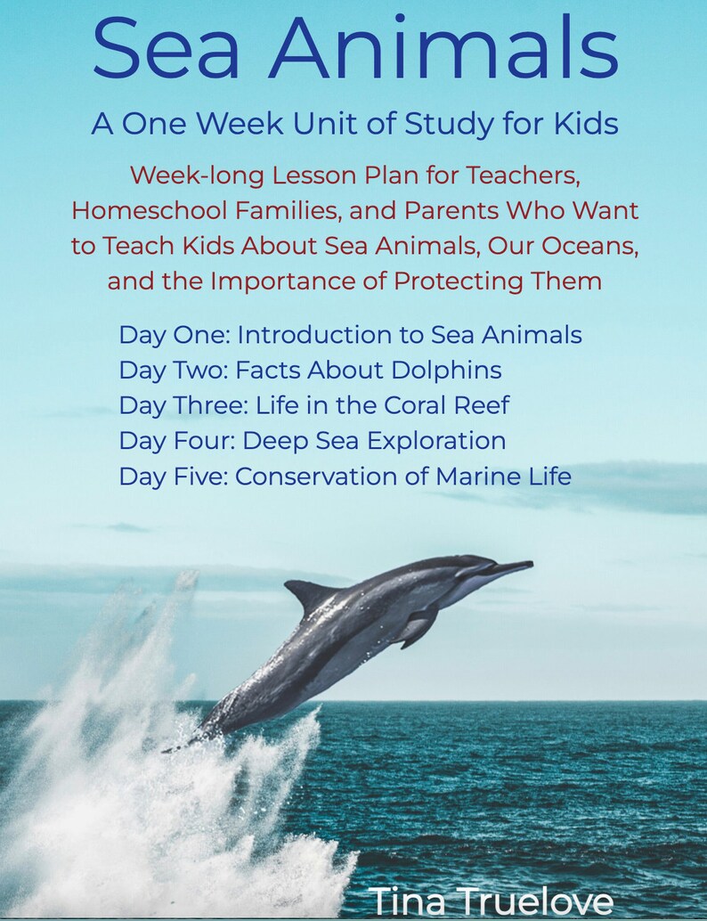 Sea Animals: A Week-long Lesson Plan for Teachers and Homeschool ...
