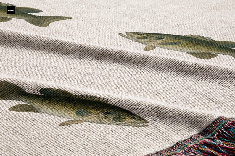 Personalized Bass Fish Woven Baby Blanket: Keepsake Nursery Decor - Etsy