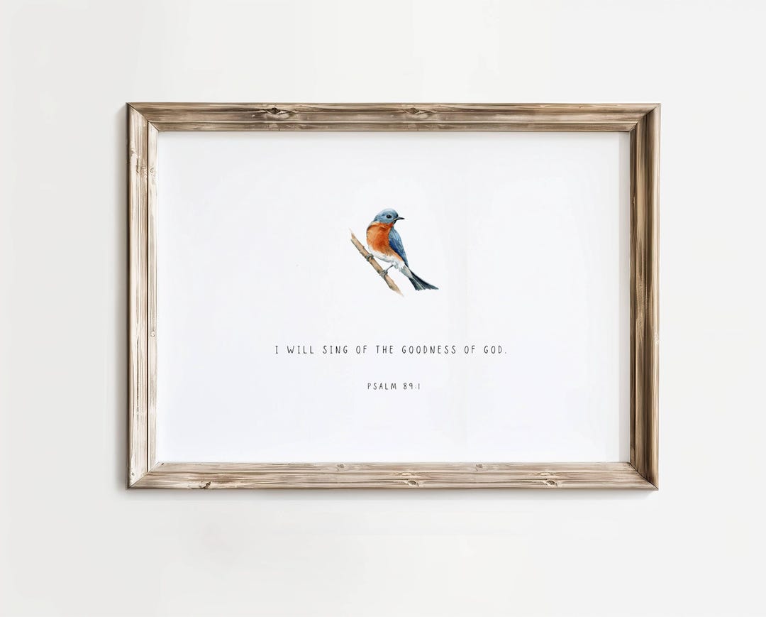 DIGITAL DOWNLOAD Bird Bible Verse, Minimalist Christian Wall Art, Baby ...