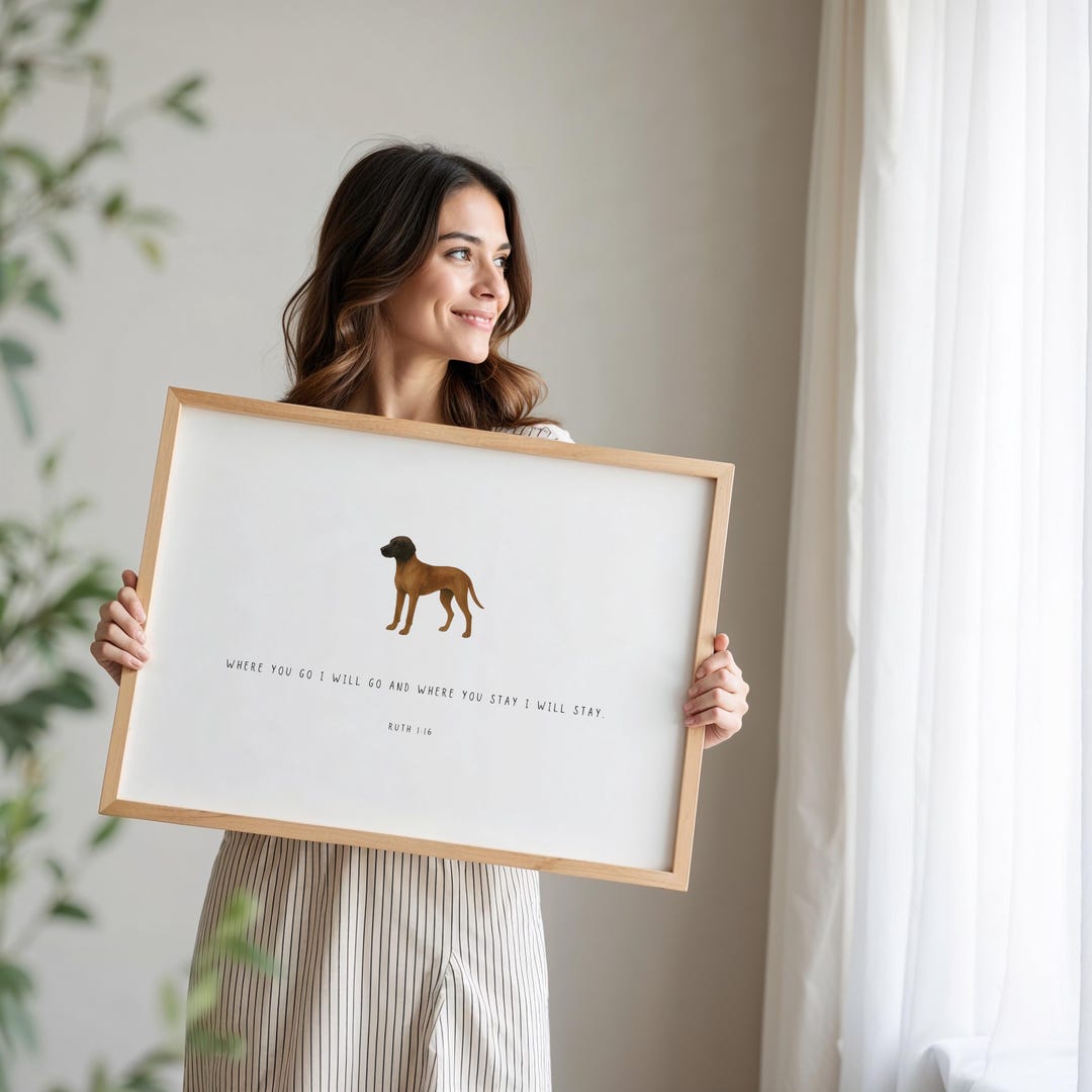 DIGITAL DOWNLOAD Where You Go I Will Go Print, Bavarian Mountain Hound ...