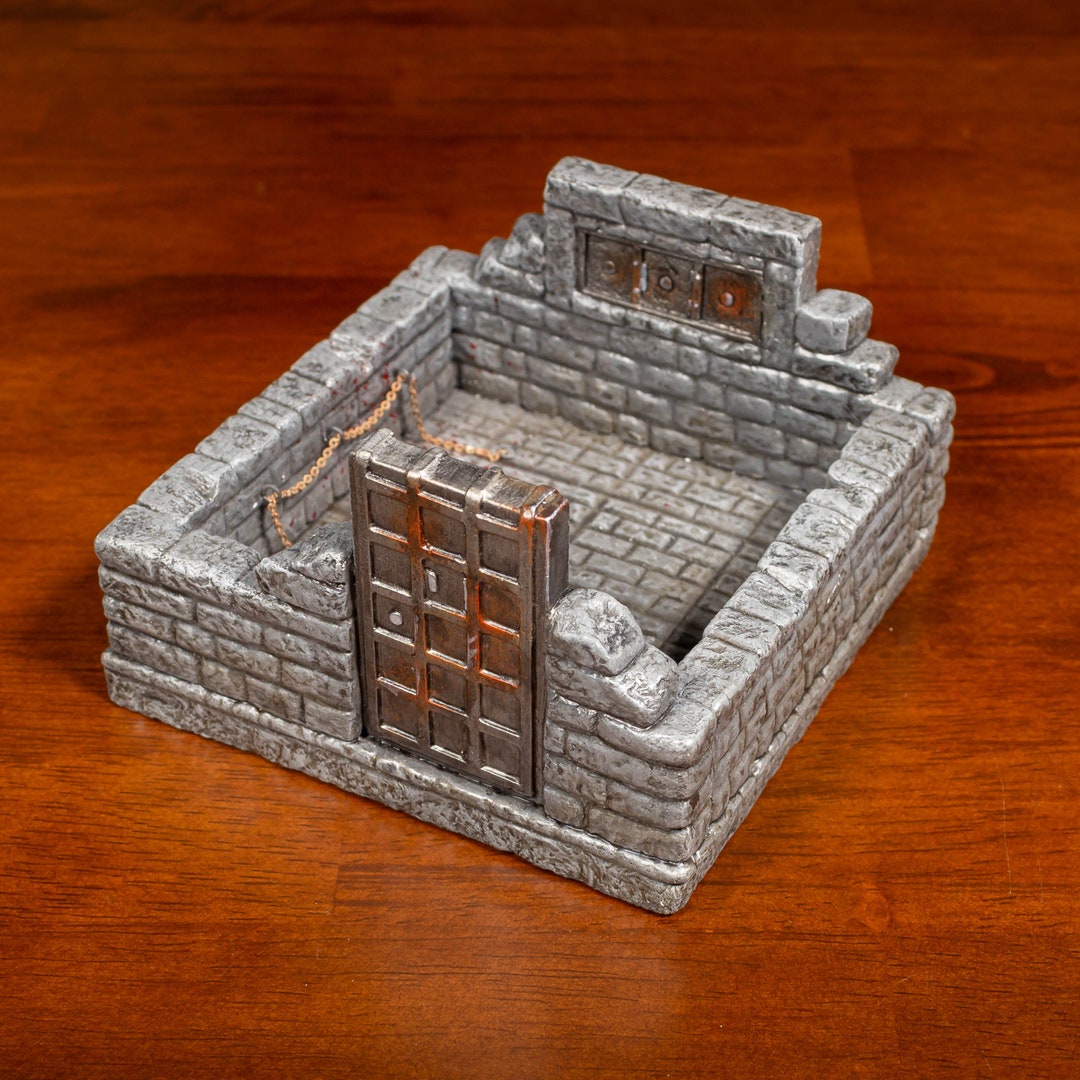 Prison Cell in Stone Design With Metal Chain | Handcrafted - Etsy