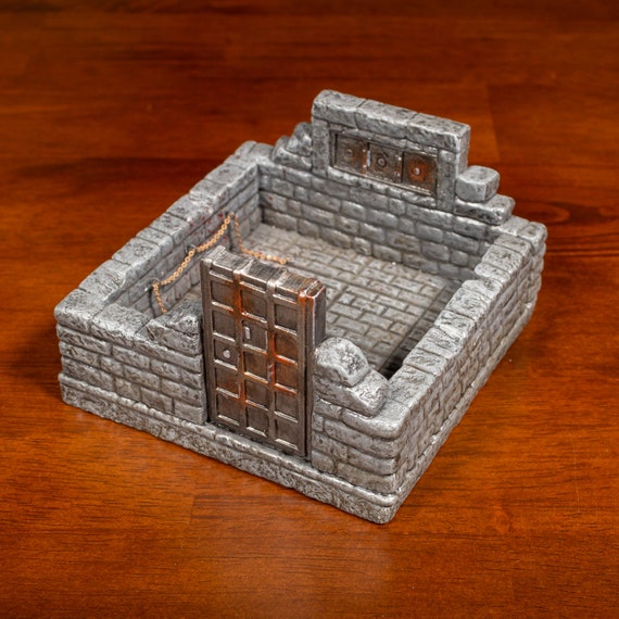 Prison Cell in Stone Design With Metal Chain Handcrafted | Etsy