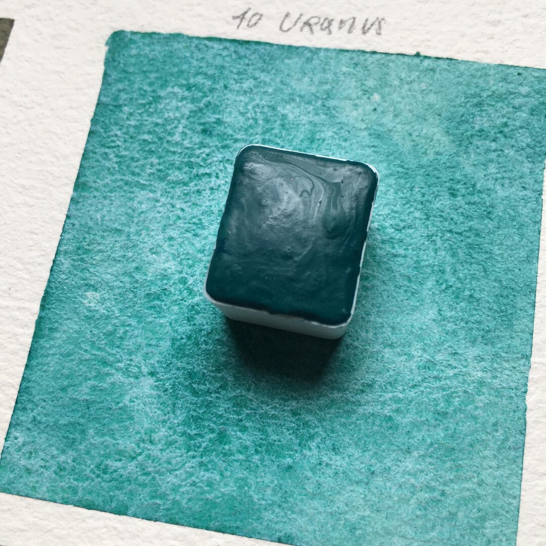 Handmade Granulating Watercolor Paint: 040 Uranus Cobalt Blue & Studio ...