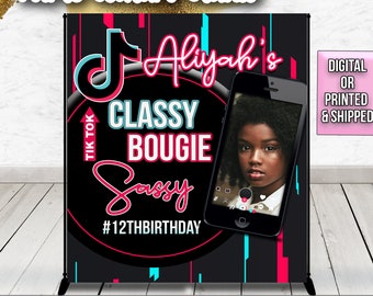 Tik tok backdrop | Etsy