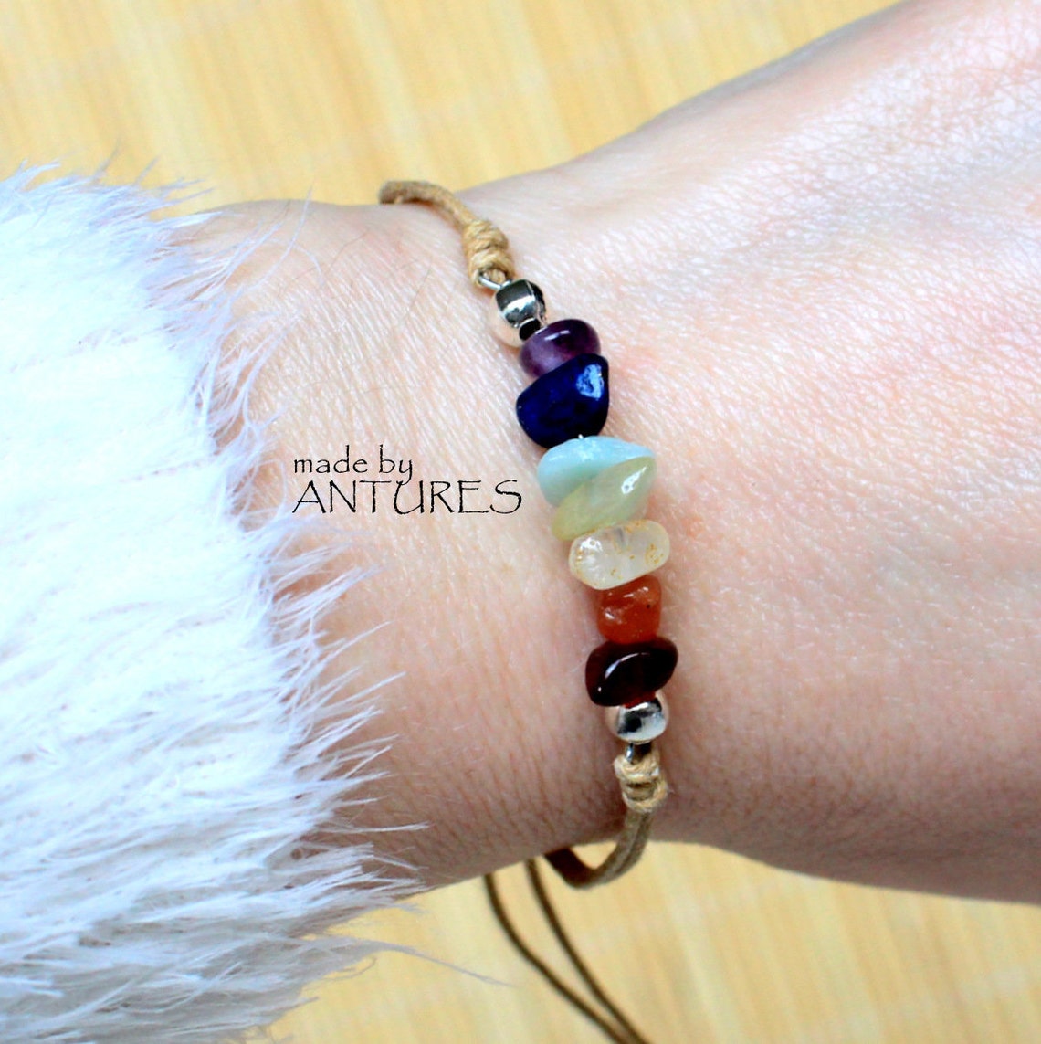 7 Chakra Bracelet Chakra Anklet Seven Chakra Jewelry 7 Chakra Stones 7 ...
